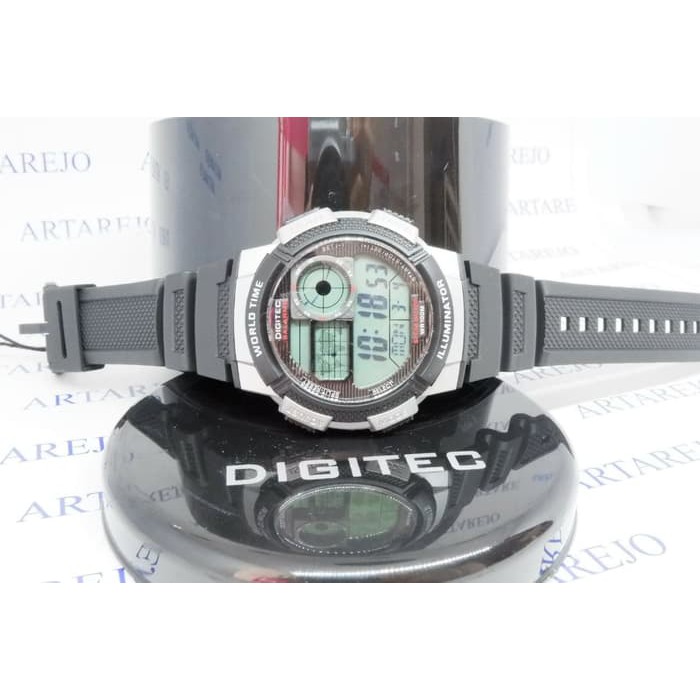 Jual Jam Tangan Pria Digitec Digital Dg 3060 Original Rubber BLACK GREY ...