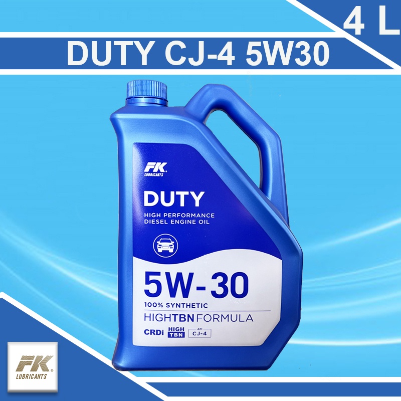 Jual oli fk lubricants, duty cj-4 100% synthetic, 5w30, 4 liter ...