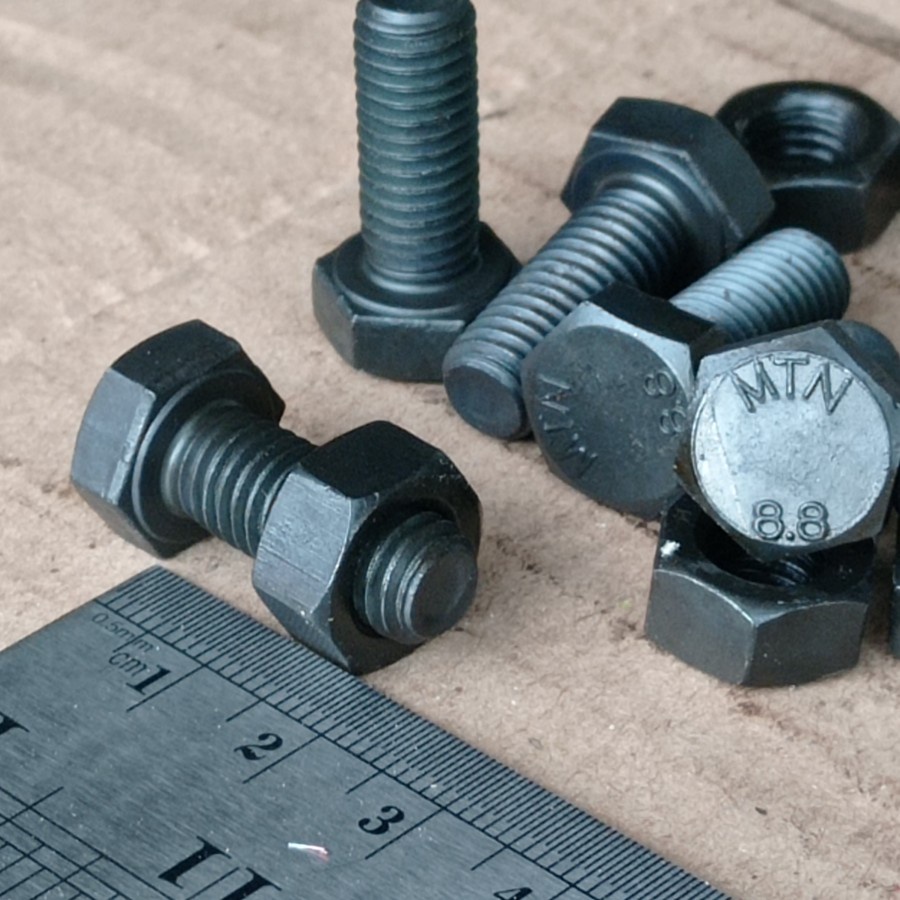 Jual BAUT BAJA HTB 8.8 M8 X 20 FULL DRAT / BAUT 13 KUNCI 13 / BAUD FULL DRAT 13 / BAUT BAJA M8 X ...