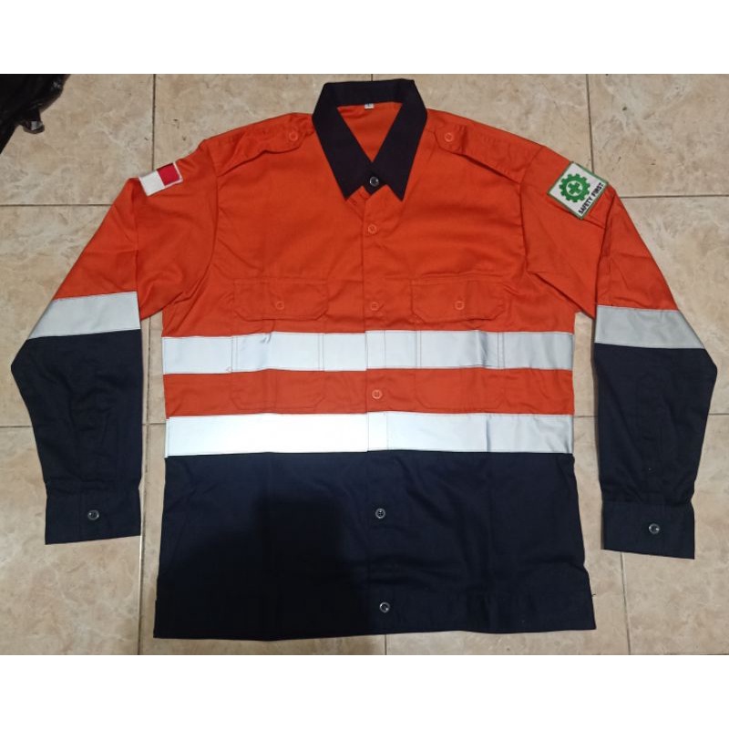 Jual baju seragam safety proyek tambangan Caterpillar katelpak ...