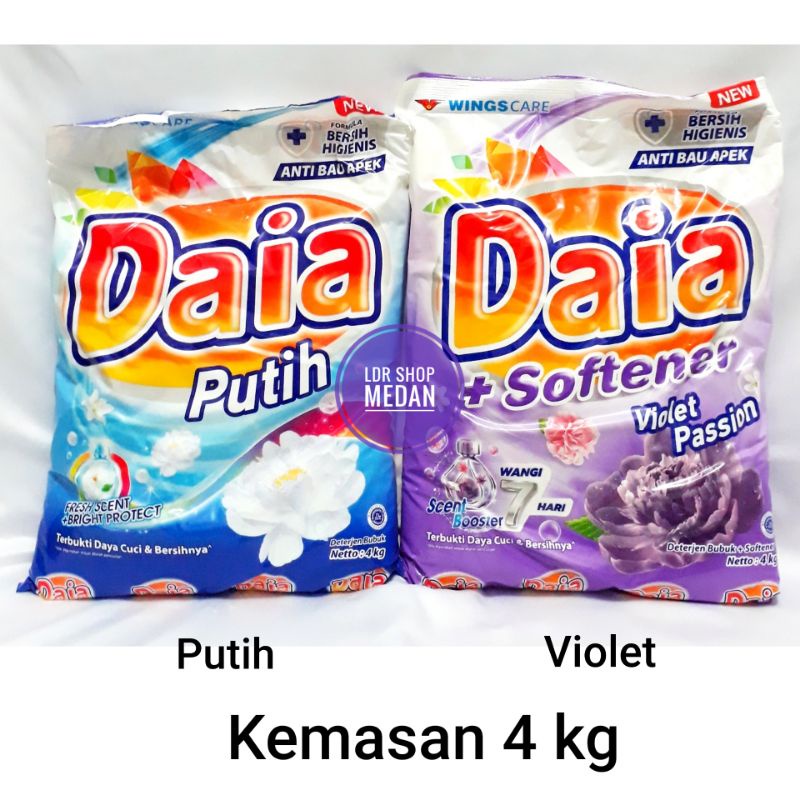 Jual Detergent DAIA sabun Bubuk 4 KG | Shopee Indonesia