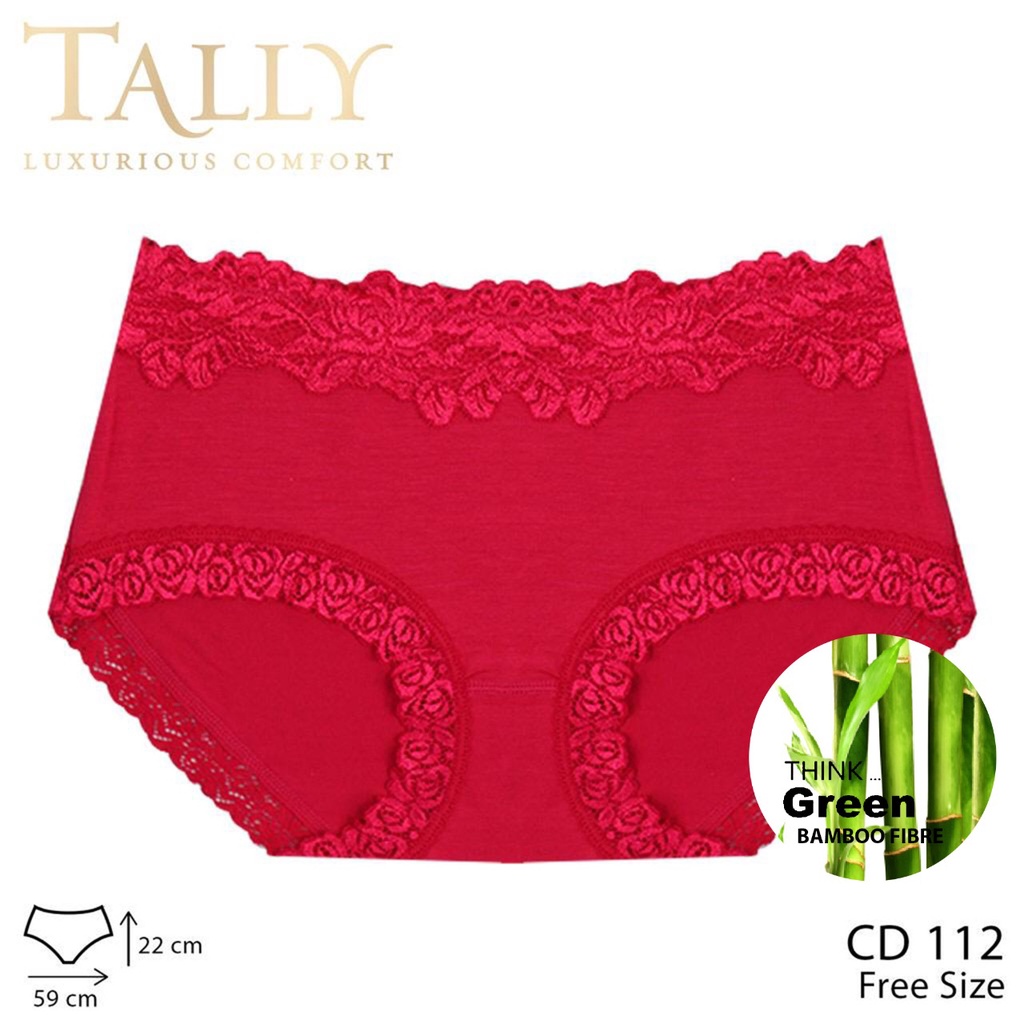 Jual TALLY Celana Dalam Wanita Bahan Katun Renda Bambu Fit to L - XL CD 112 | Shopee Indonesia