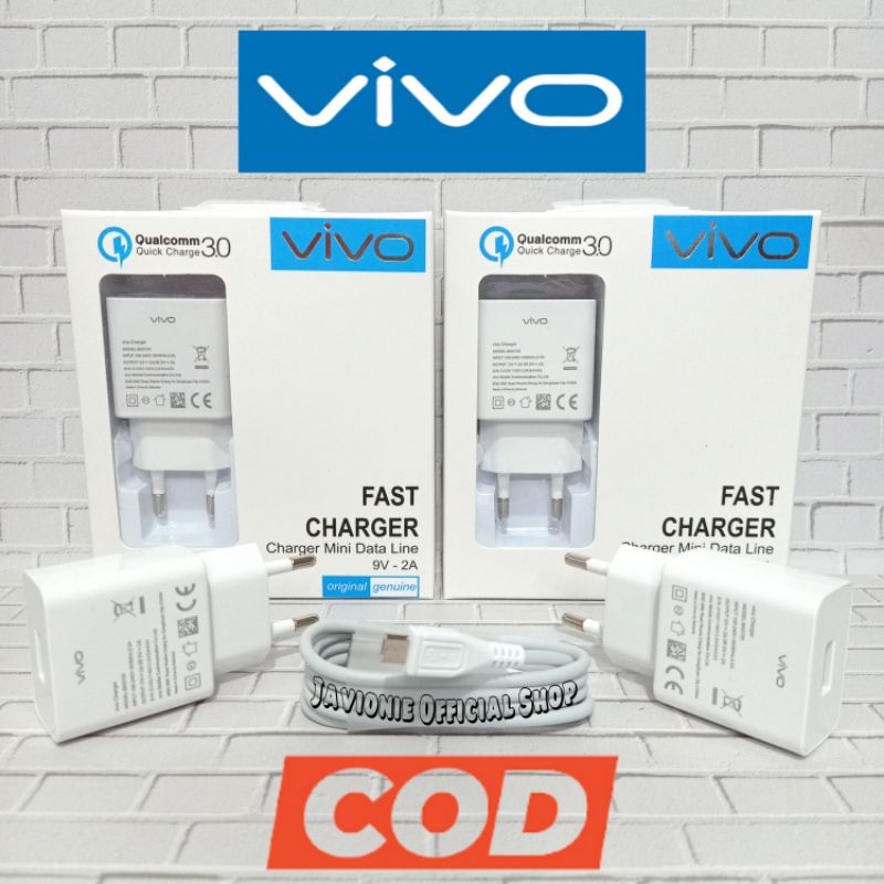 Jual CHARGER CASAN CAS VIVO Y65 Y66 Y67 Y69 18W ORIGINAL MICRO USB FAST ...