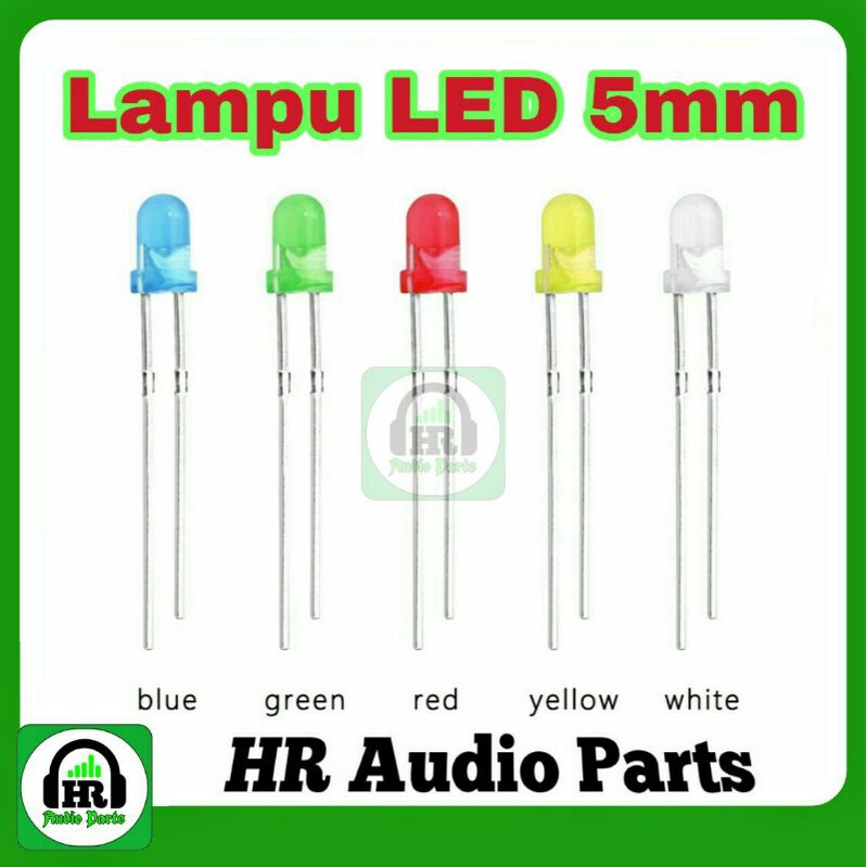 Jual Led 5mm 5 mm Lampu LED Warna Biasa Merah Kuning Hijau Red Yellow ...
