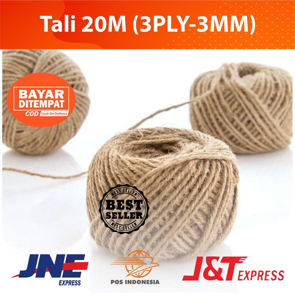 Jual Tali Rami 3ply - 3MM Harga 23.000 - 100meter 230 : 1 meter Minimal ...