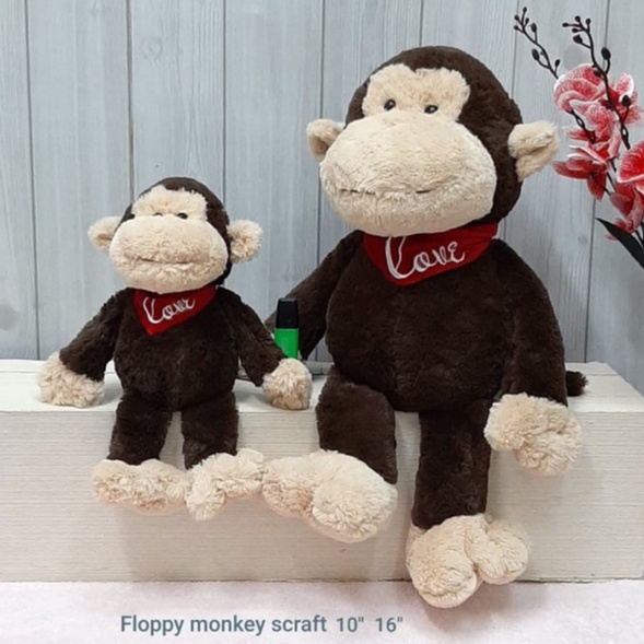 Jual Boneka Animal Floppy Monkey Sraft 55cm/16"/Boneka Monyet Lucu ...