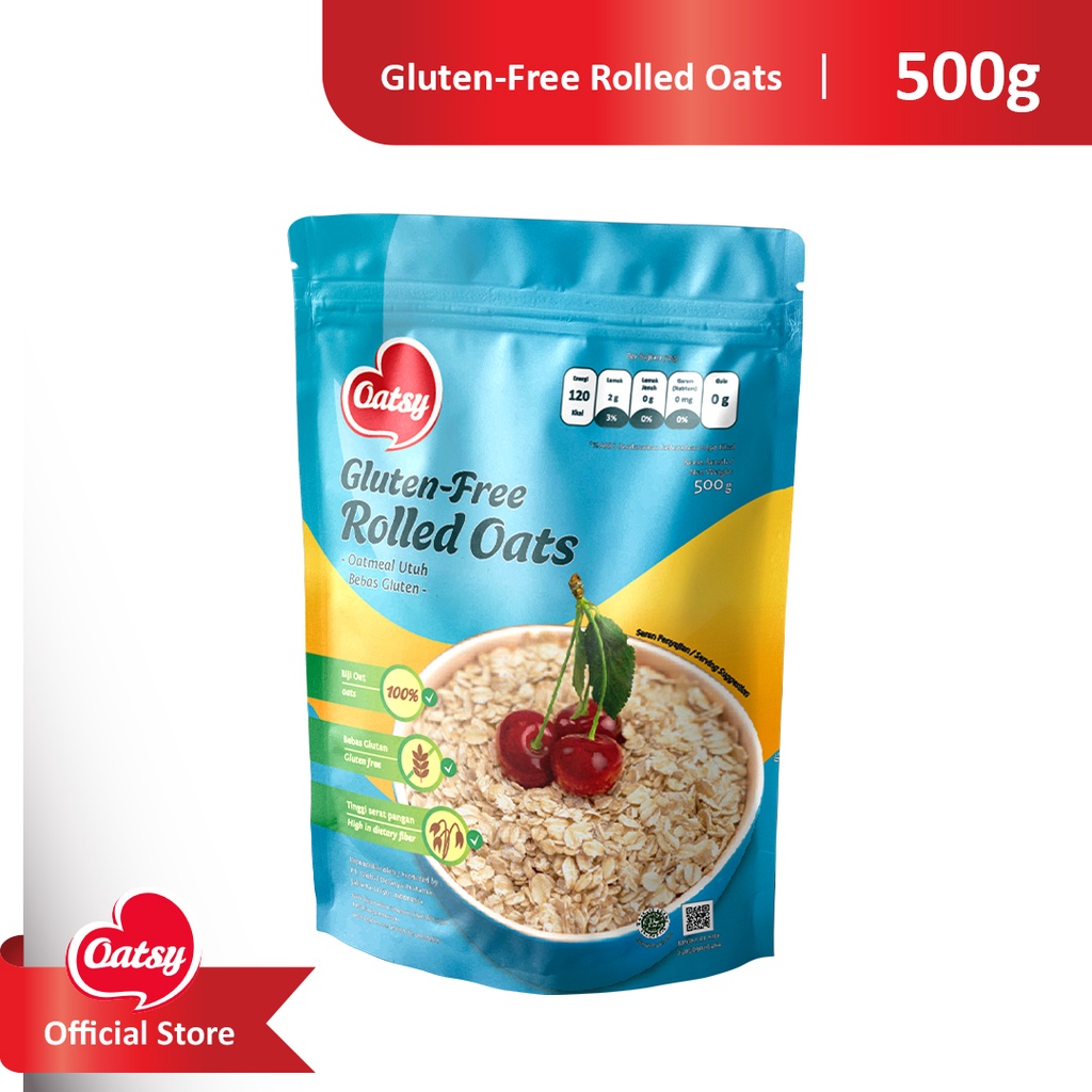 Jual OATSY Gluten Free Rolled Oats 500gr | Shopee Indonesia