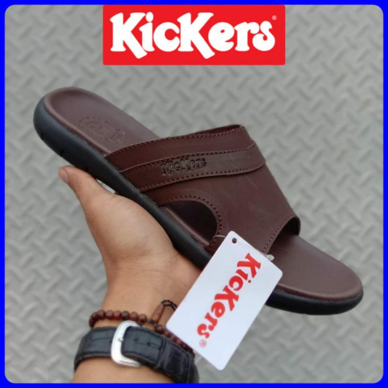 Jual sandal kickers pria kulit asli Sandal casual. Sandal pria. Sandal ...