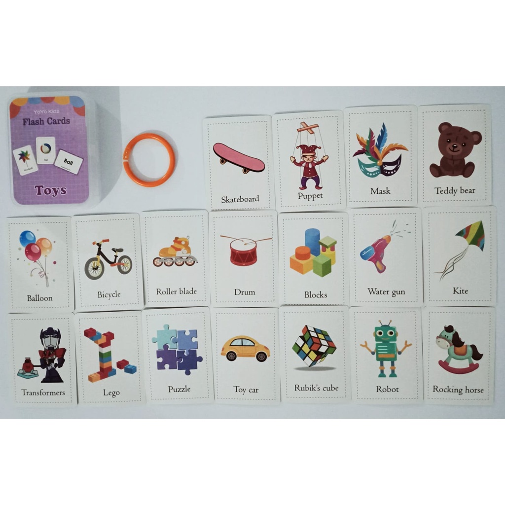 Jual READY MURAH FREE RING SEMUA FLASHCARD EDUKASI ANAK FLASH CARD ANAK ...