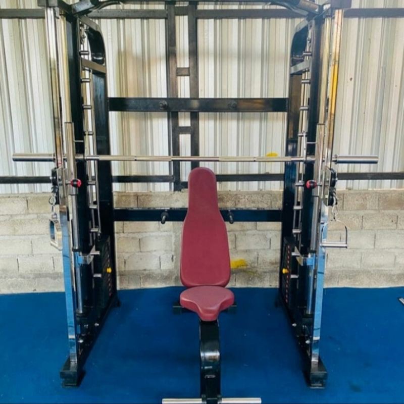 Jual ALAT ANGKAT BEBAN SMITH MACHINE+ CABLECROSSOVER | Shopee Indonesia