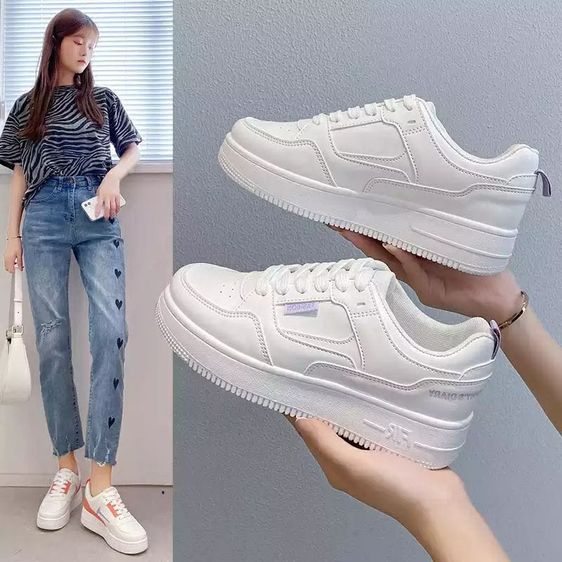 Jual Sepatu Sneakers 2021 Sepatu Wanita Korea Sepatu Putih | Shopee ...