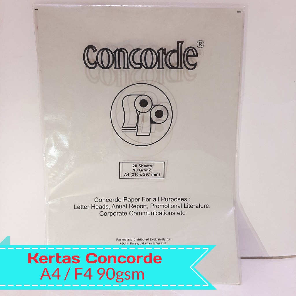 Jual Kertas Concorde Paper Laid A4 90gsm @5sheets | Shopee Indonesia