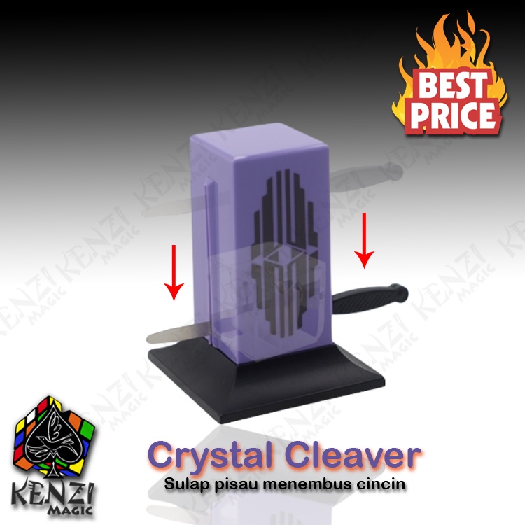 Jual Alat Sulap Crystal Cleaver Tenyo Pisau tembus Kotak dan Cincin ...