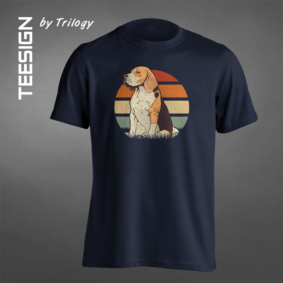 Jual TEESIGN by TRILOGY 0067 - VINTAGE BEAGLE SUNSET - Kaos Premium ...