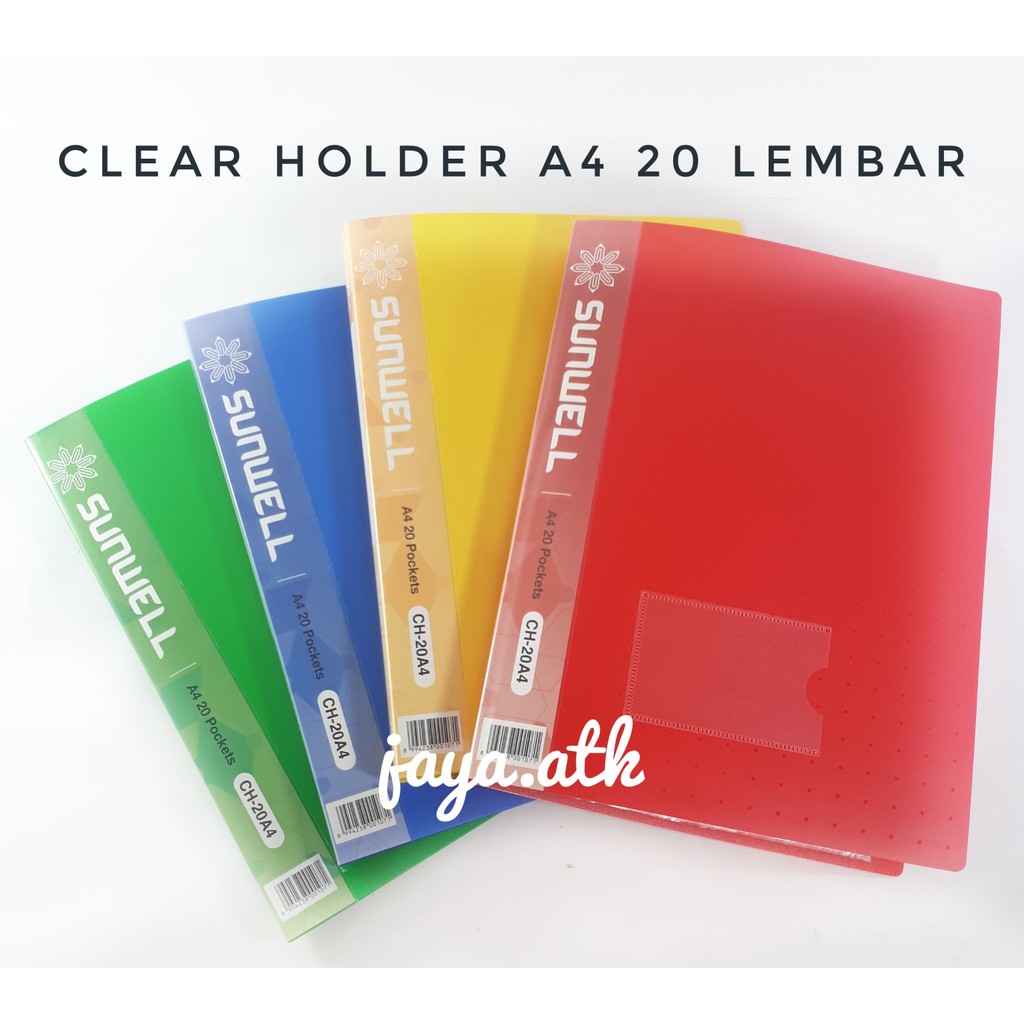 Jual CLEAR HOLDER A4 20 POKET POLOS DOKUMEN KEEPER DISPLAY BOOK A4 20 LEMBAR MAP DOKUMEN A4 20 ...