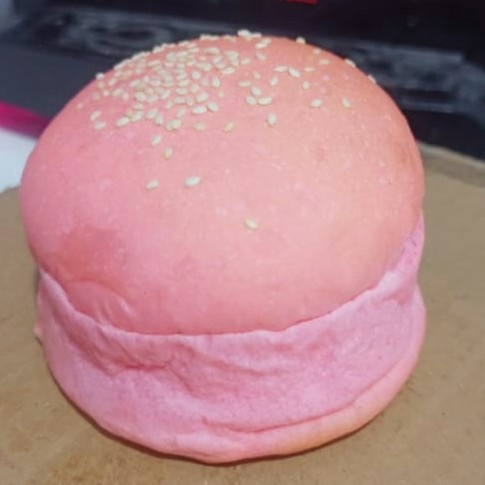 Jual Roti Burger Pink - Merah Muda Bun - Wijen - Roti Uk. 85 gr (12pcs ...