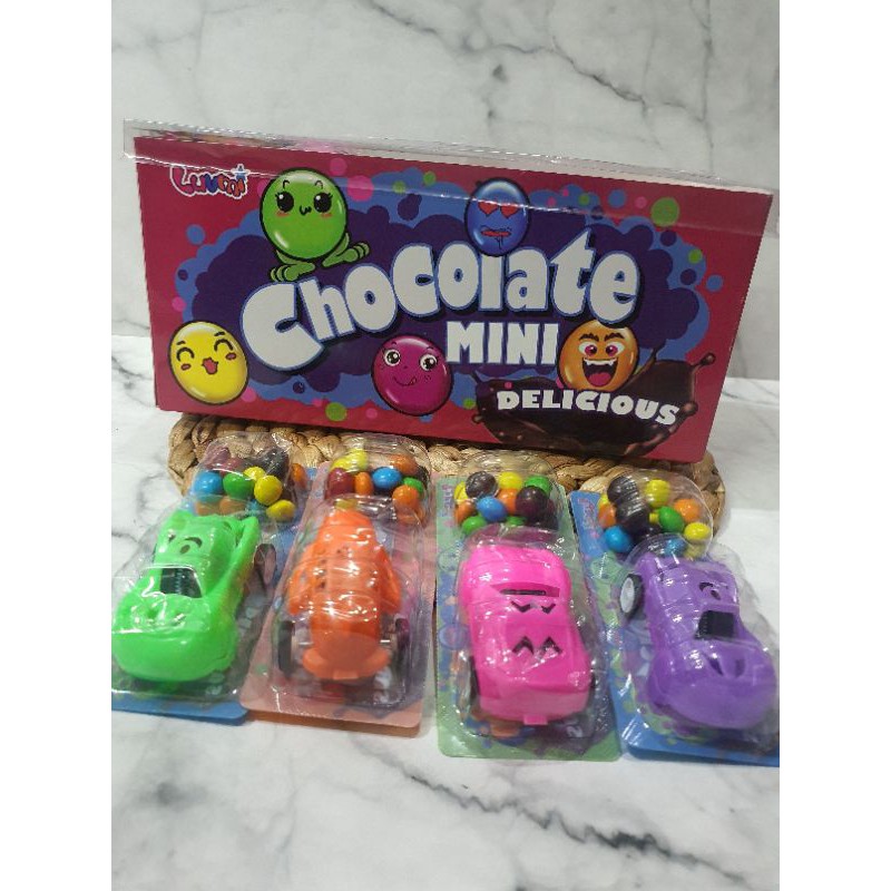 Jual Permen Cemilan Snack Coklat Jadul Cokelat Mobil Mini Mainan Anak ...