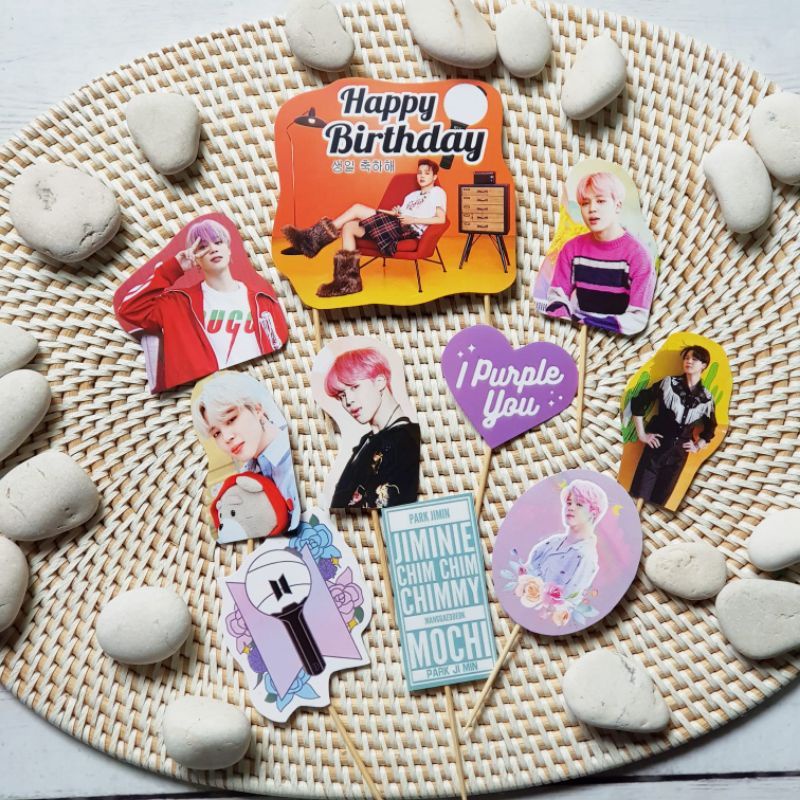 Jual cake topper toper hiasan tusukan kue cake nasi tumpeng puding ...