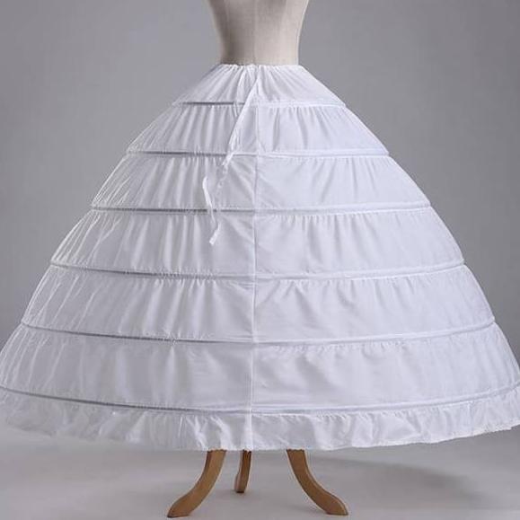 Jual PENJUALAN TERBANYAK PETTICOAT PETIKUT PETIKOT WEDDING DRESS 6 RING ...