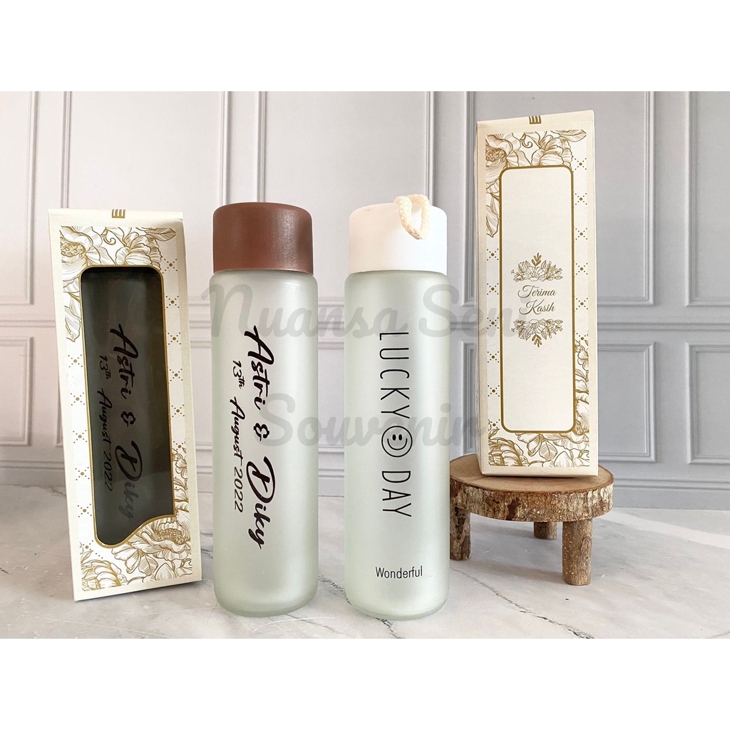 Jual Souvenir Botol Minum 400ml Tumbler Beling Doff Happy Day Botol ...