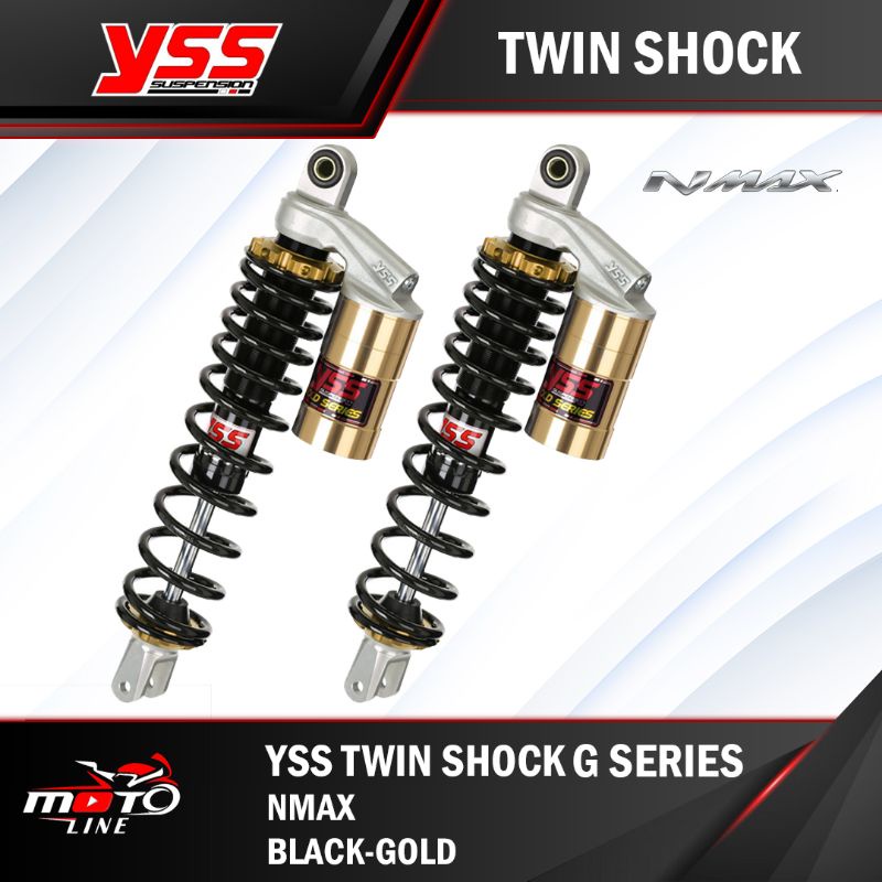 Jual shock yss nmax 2020 G series black/gold | Shopee Indonesia