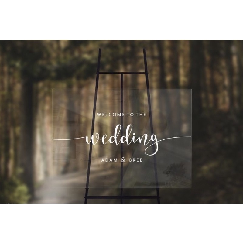 Jual WELCOME SIGN WEDDING ACRYLIC || Akrilik Welcome Sign Pernikahan ...