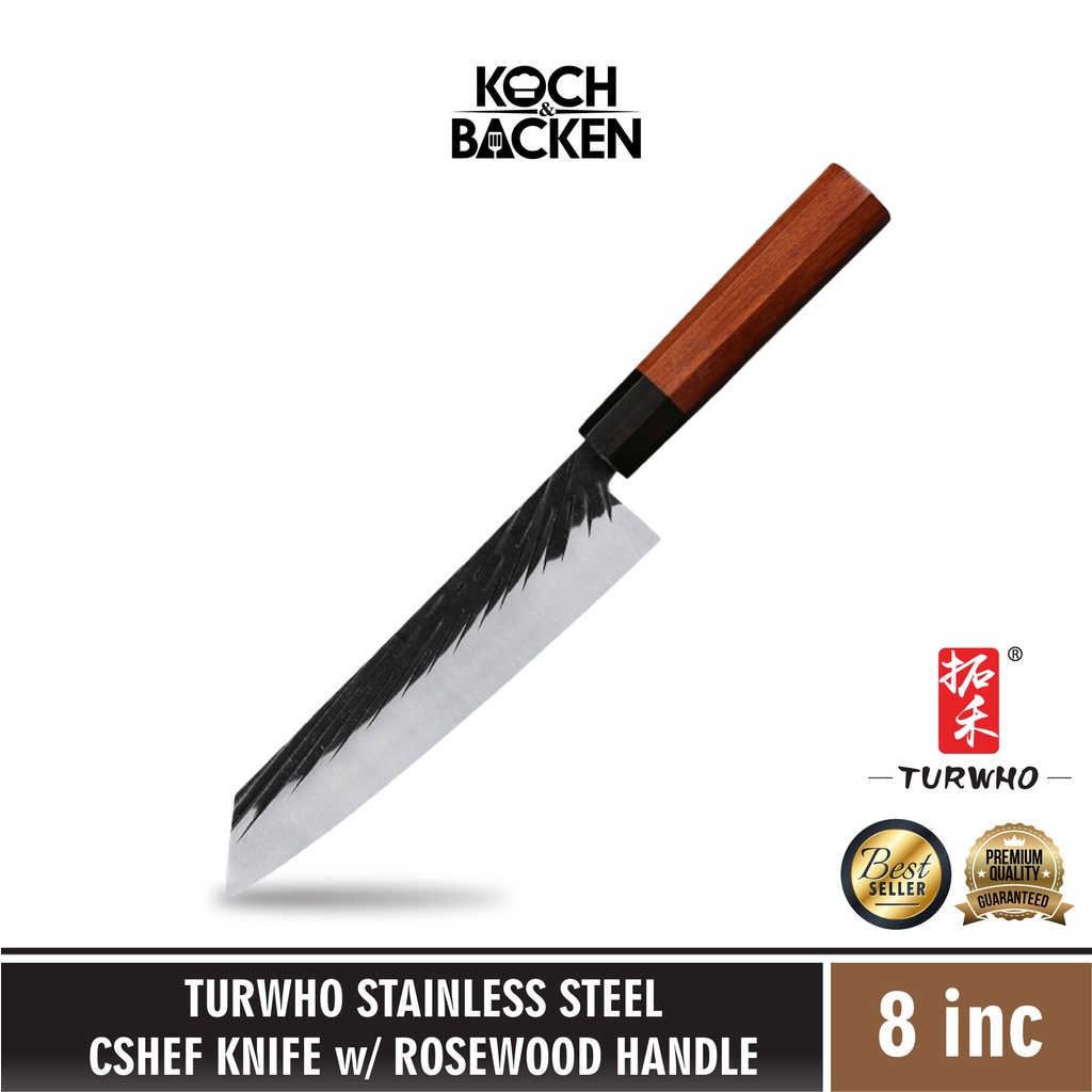 Jual Pisau Chef Premium 8" Stainless - Rose Wood Handle TURWHO | Shopee ...