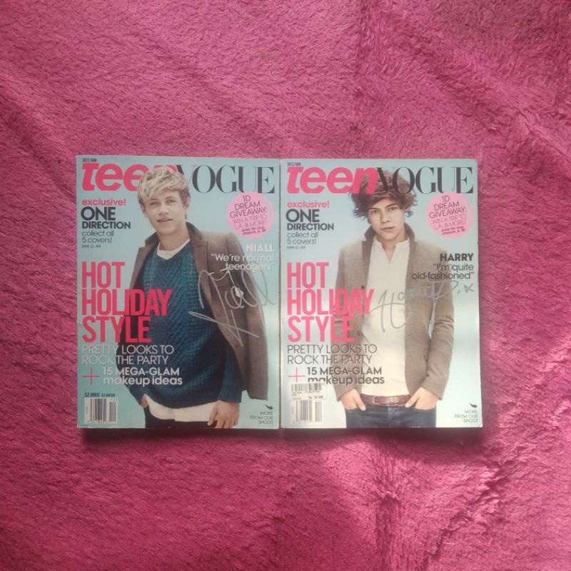 Jual [OFFICIAL & RARE] TEEN VOGUE MAGAZINE ONE DIRECTION 1D - EXCLUSIVE ...