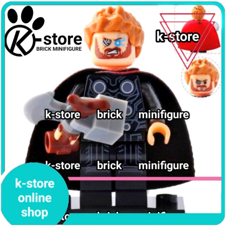 Jual lego avengers infinity war thor with stormbreaker minifigure ...