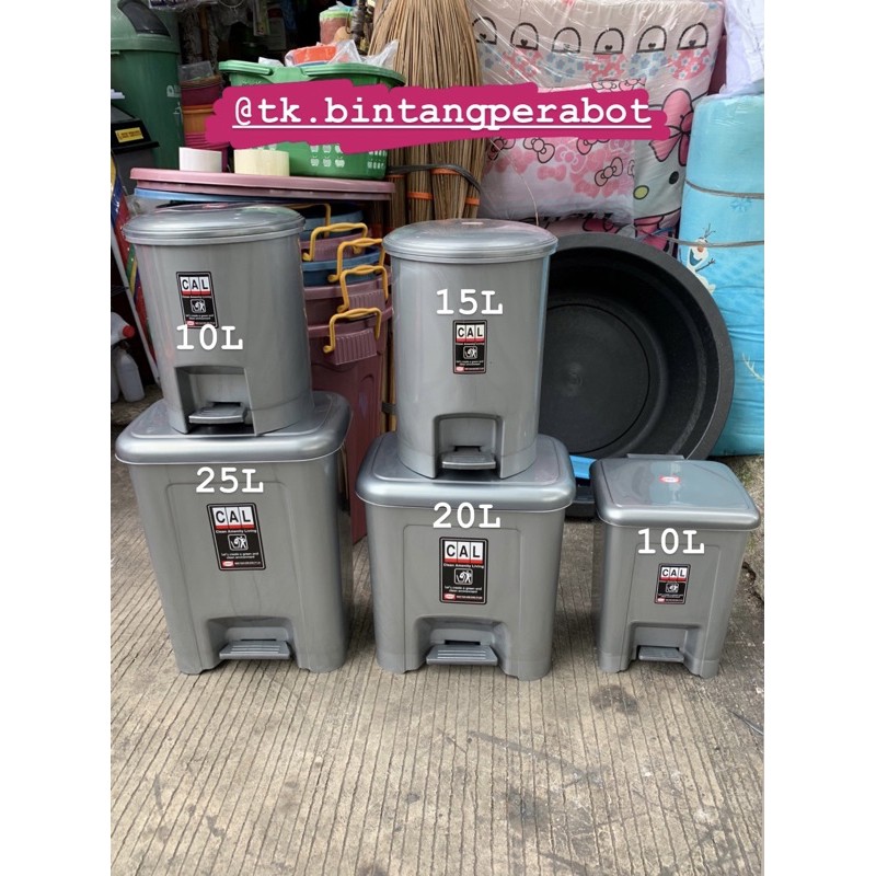 Jual SHINPO - Tempat Sampah Injak + Ember 10 15 20 25 Liter / Tempat Wadah Sampah Injak / Injek ...