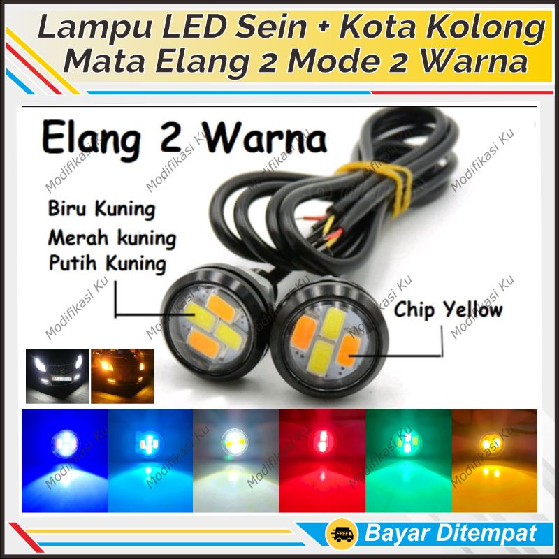 Jual LAMPU LED MQTA ELANG SEN 2 WARNA: DRL LED EAGLE EYE (MATA ELANG ...