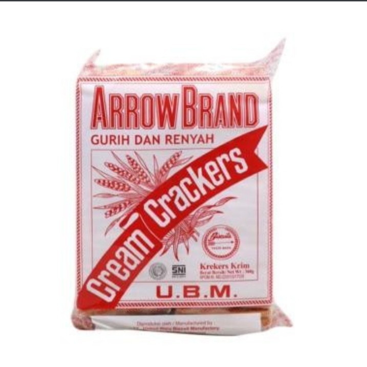 Jual Arrow brand Cream crackers biskuit ubm 350 gr | Shopee Indonesia