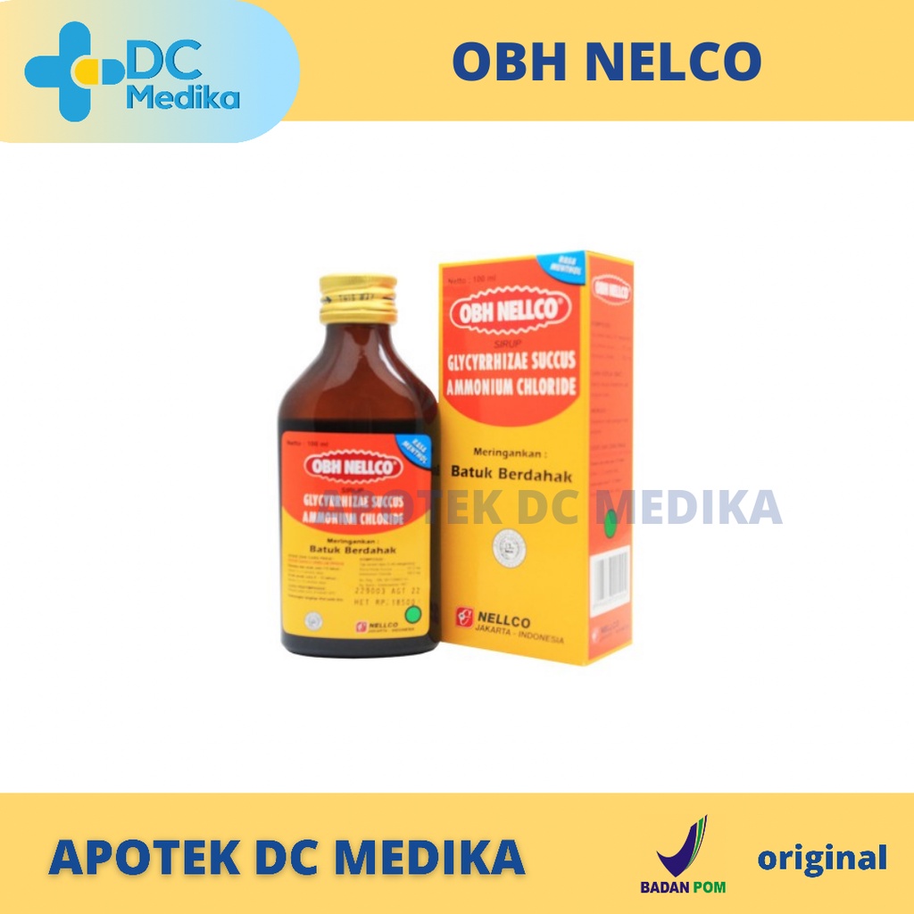 Jual OBH NELLCO 100 ML / OBH NELCO DEWASA/ BATUK BERDAHAK | Shopee ...