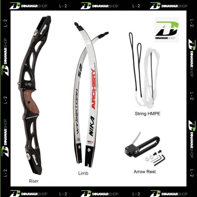 Jual Busur Panah ILF/Endeavor Riser Topoint Limb Nika Elong Recurve Bow ...