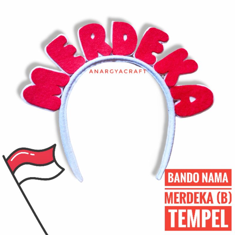 Jual Bando Bendera merah putih, bando merdeka, bando hut RI, bando 17 ...