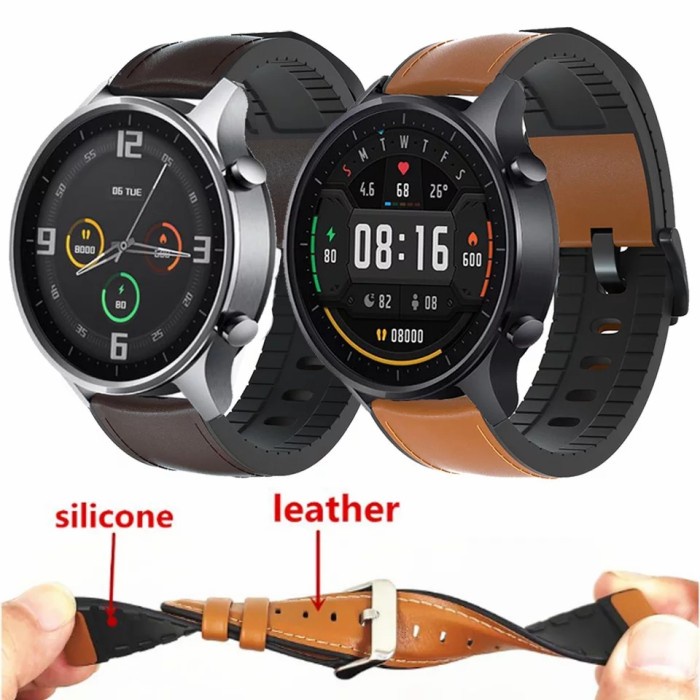 Jual STRAP TALI JAM HUAWEI WATCH GT3 / GT 3 46MM MODEL LEATHER KULIT ...
