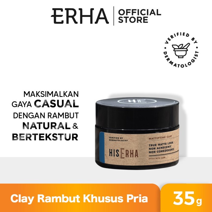 Jual His Erha Mattifying Clay 35g - Hairstyling Rambut Pria | Shopee ...