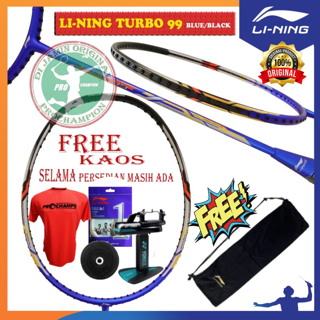 Jual Lining Turbo 99 Raket Lining Raket Badminton Li-Ning Original ...
