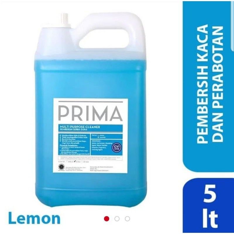 Jual PRIMA Multi Purpose Cleaner Lemon 5 Ltr (Jerigen) | Shopee Indonesia