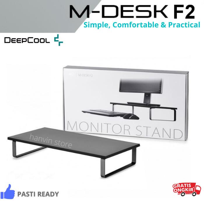 Jual Meja Deepcool M-Desk F2 Monitor Stand Black | Shopee Indonesia