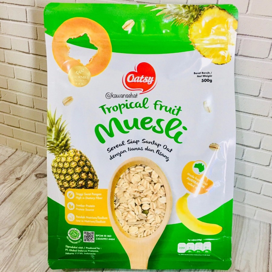 Jual Oatsy Muesli Tropical Fruit 500g | Shopee Indonesia