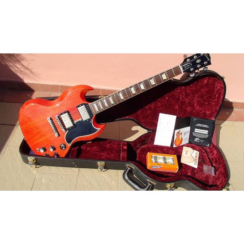 Jual Gibson SG Custom Shop Lespaul with Case | Shopee Indonesia