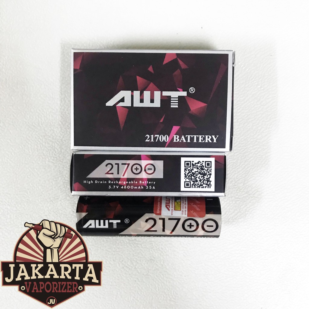 Jual [21700] AWT 4800MAH 35A Battery Baterai Vape Authentic 4800 MAH 35 ...
