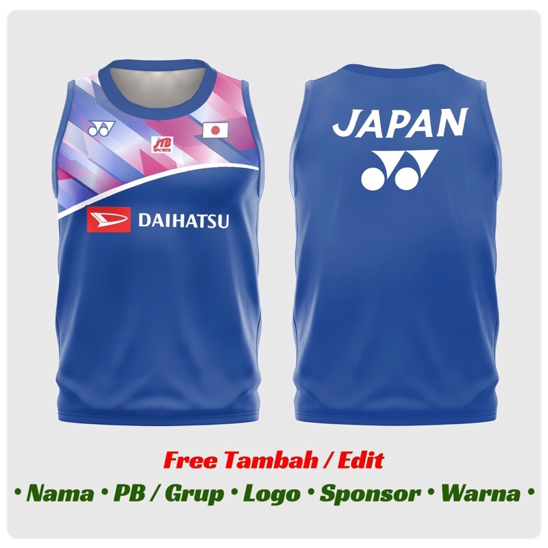 Jual Jersey Badminton Singlet Tanpa Lengan Custom | Baju Kaos ...