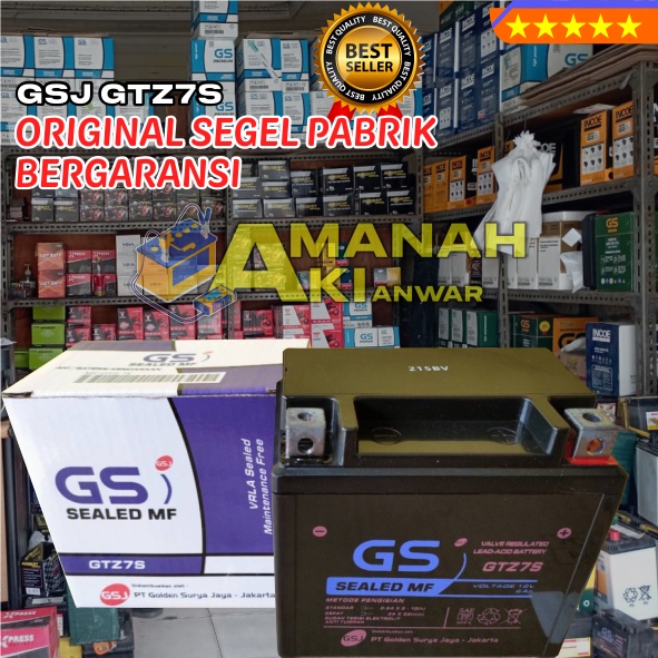 Jual AKI Kering GS GTZ7S / Golden Surya Jaya / AKI MOTOR / HONDA: Honda ...