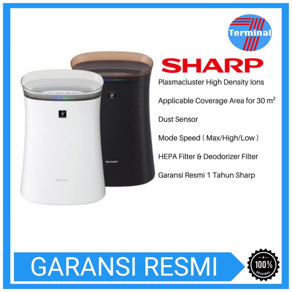 Jual Sharp air purifier FP-F40Y-T/W coverage area 30m | Shopee Indonesia