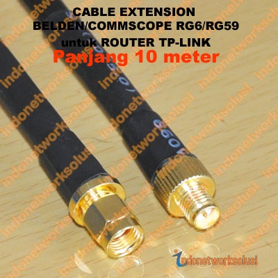 Jual TP-LINK ROUTER CABLE EXTENSION KABEL EKSTENSION BELDEN/COMMSCOPE ...