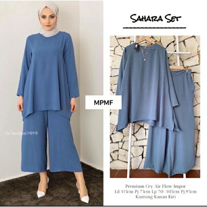 Jual SHARA SET By MPMF // SETELAN WANITA KULOT MUSLIMAH | Shopee Indonesia
