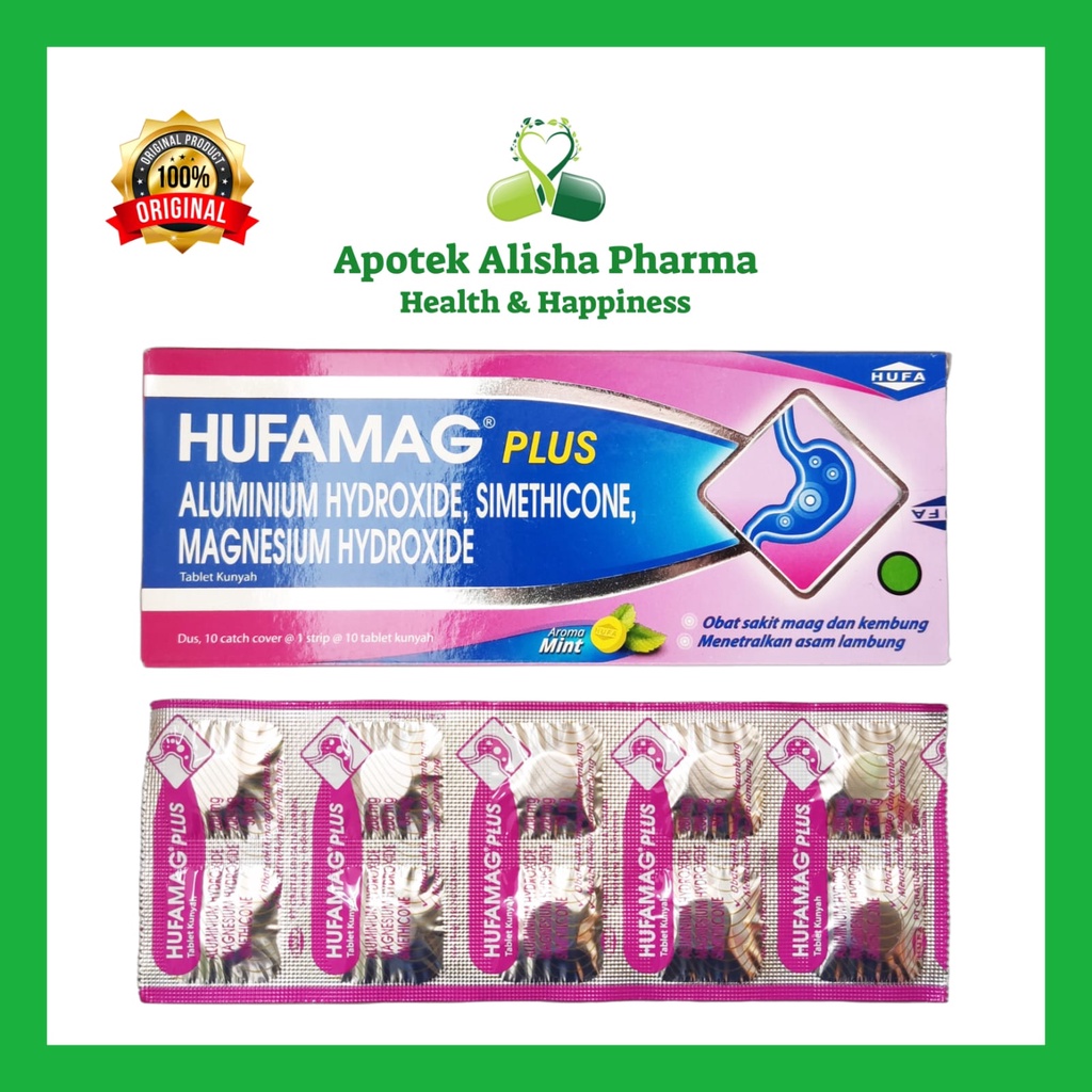 Jual Hufamag Plus Tablet (Strip 10tablet) - Hufamah Tablet Obat Maag ...