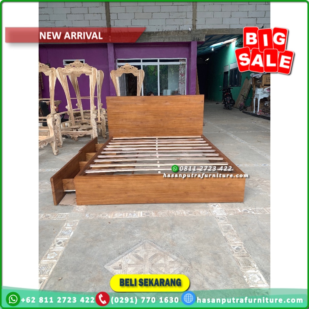 Jual Tempat Tidur Jati Tempat Tidur Minimalis Dipan Minimalis | Shopee ...